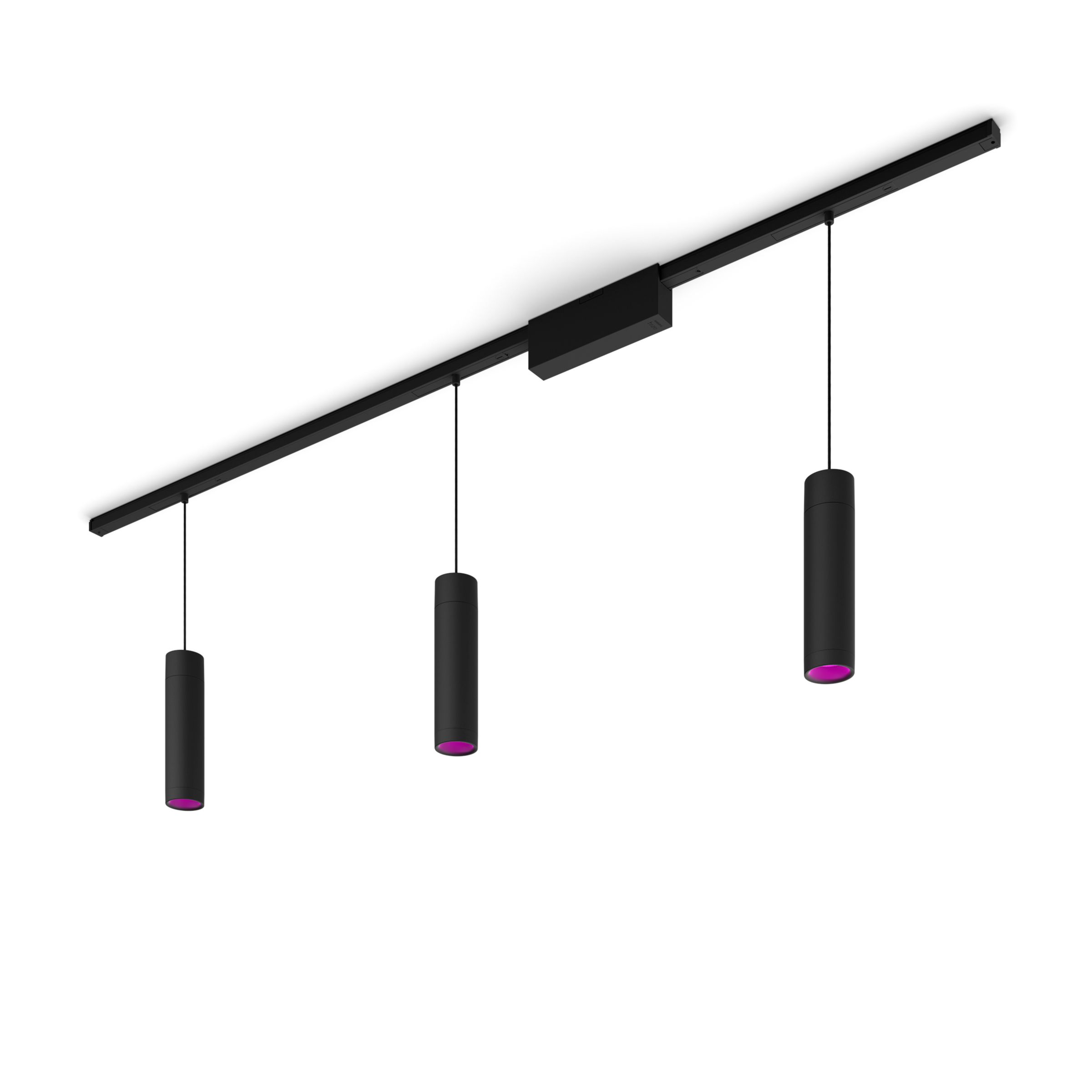 Hue Perifo Track Light - Straight ceiling set: 3 Cylinder Pendant + 2 ...