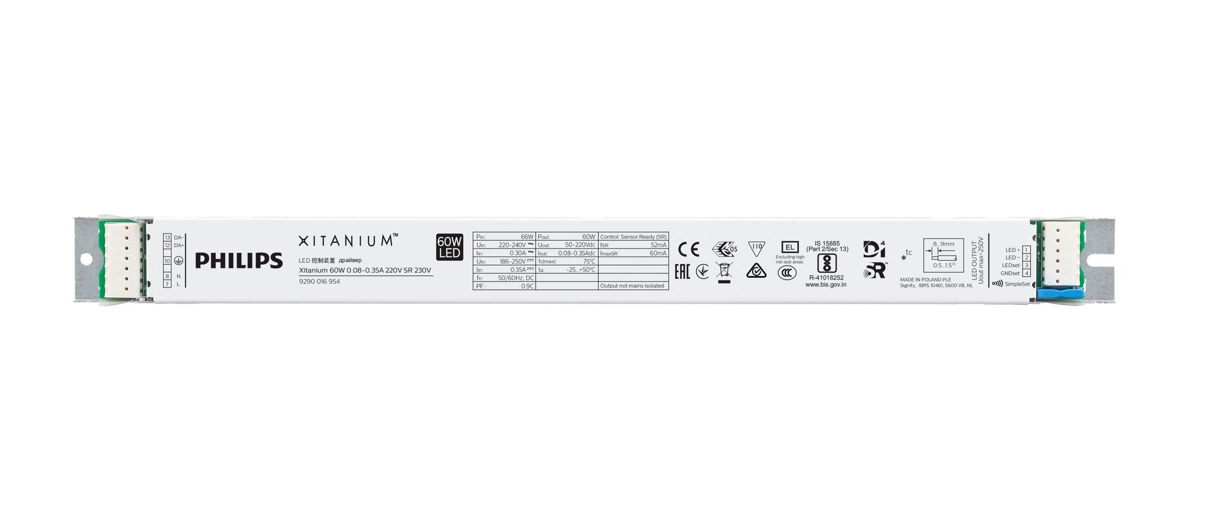 Xitanium 60W 0.08-0.35A 300V SR 230V G2 | 929003410706 | Philips lighting