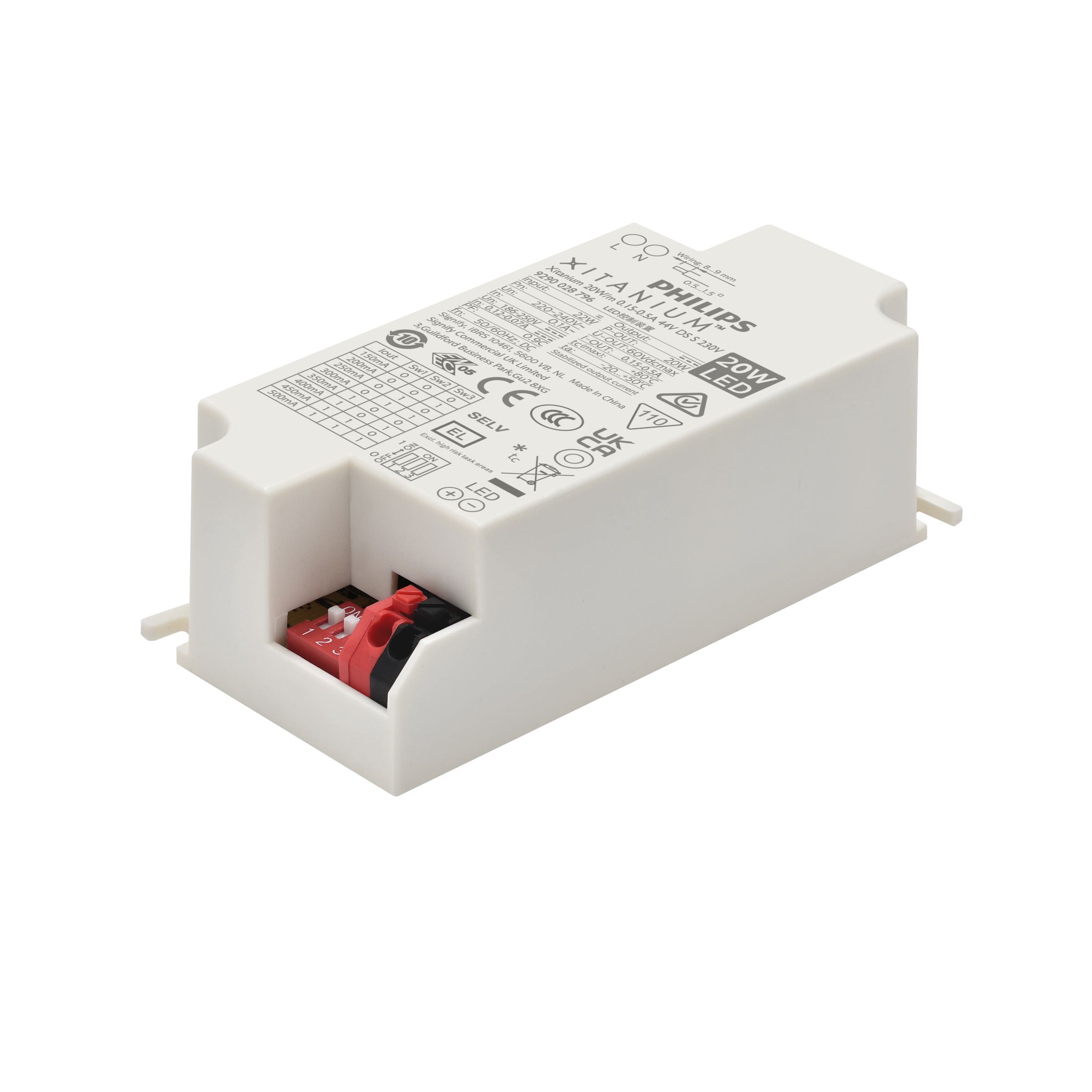 Xitanium 20W/m 0.15-0.5A 44V DS S 230V | 929002879606 | Philips lighting