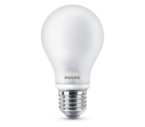 LED 60 W matēta kvēlspuldze, A60 E27 8718696472187 | Philips