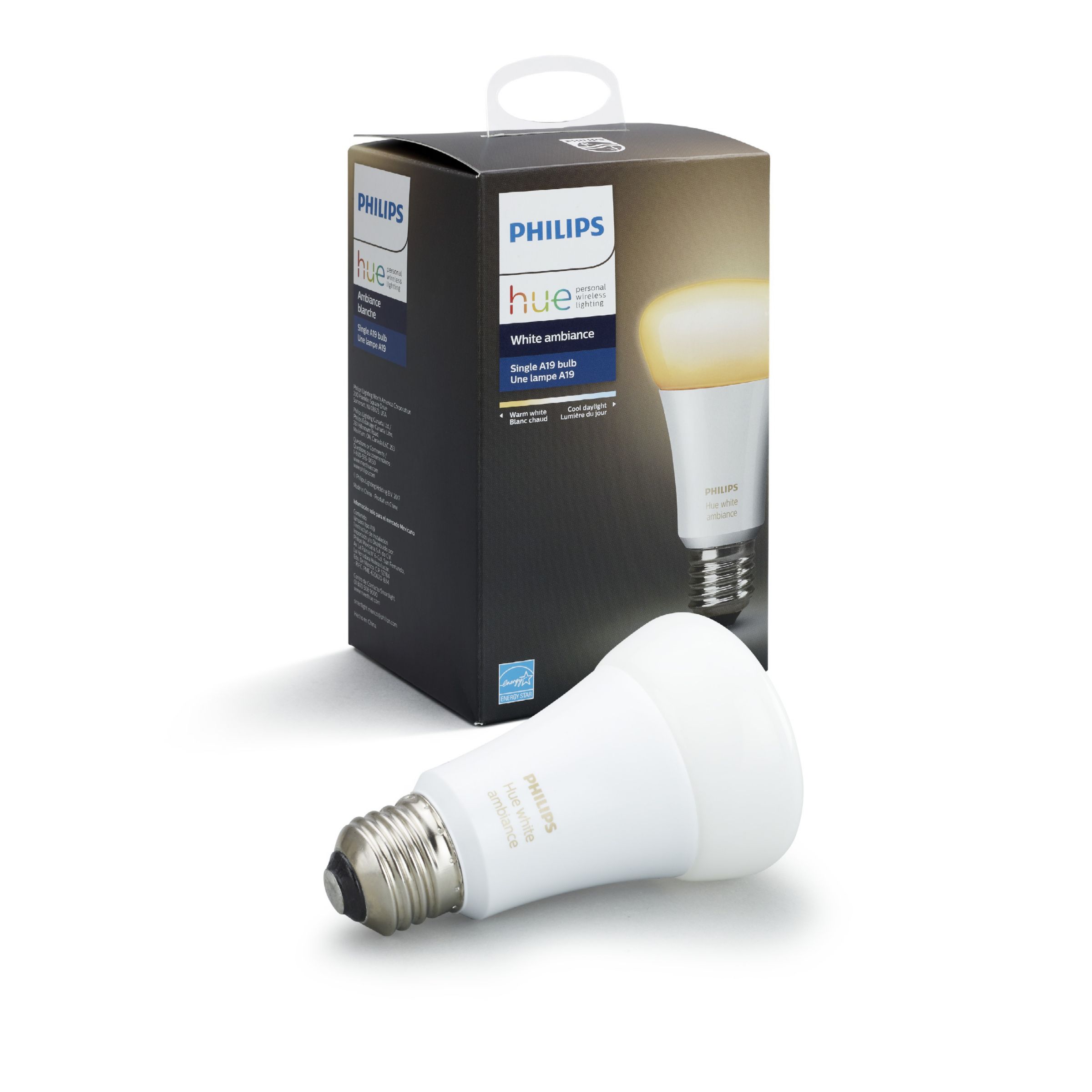 Hue A19 E26 LED Bulb - White Ambiance | Philips Hue