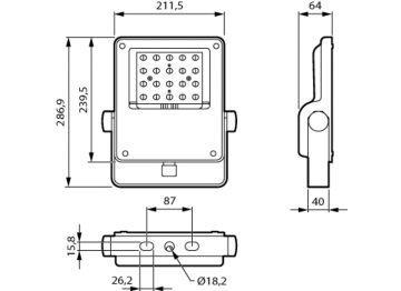 Philips CoreLine Tempo Small gen2, Floodlight, 43 W, 6278 lm | Signify ...
