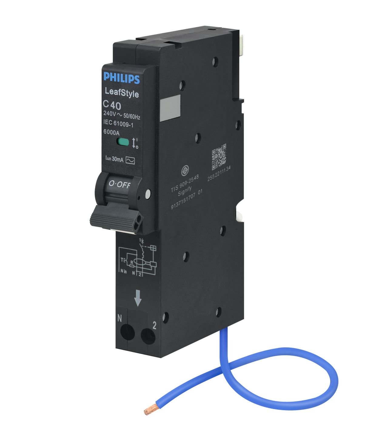ตัวตัดวงจร 1 Pole RCBO 8719514453951 | Philips