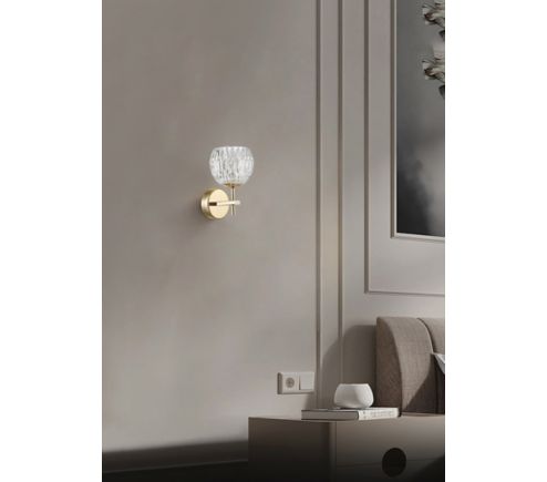 myLiving Contemporary-styled glass wall light 919215851257 | Philips
