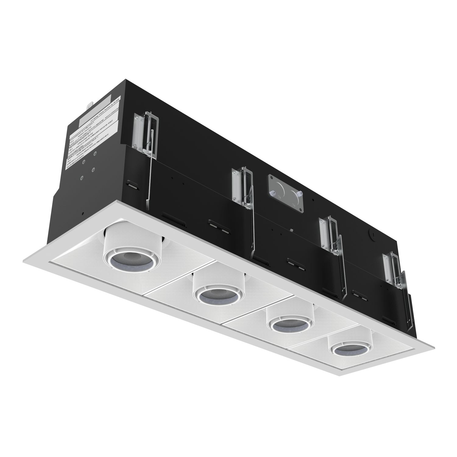 LAMR4B 4-inch install from below recessed multi-head | Cooper Lighting ...