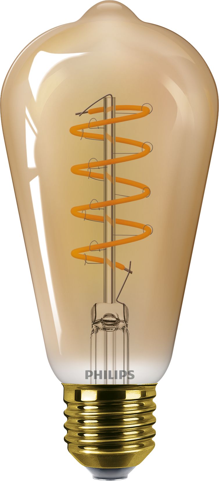 LED Filament Bulb Amber 40W ST64 E27 | 8719514337817 | Philips lighting