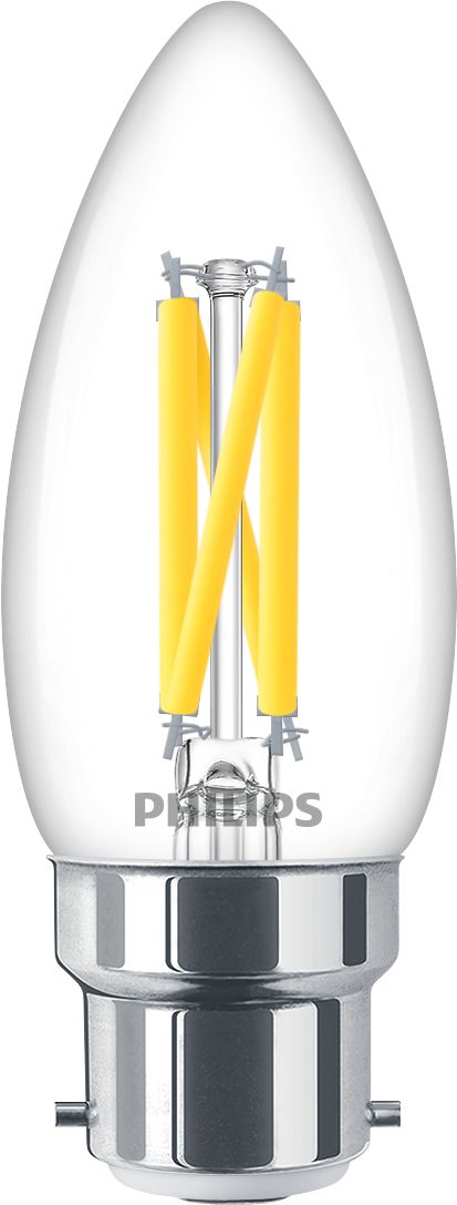 Philips Classic filament LED candles and lusters, B35, 40 W, B22 ...