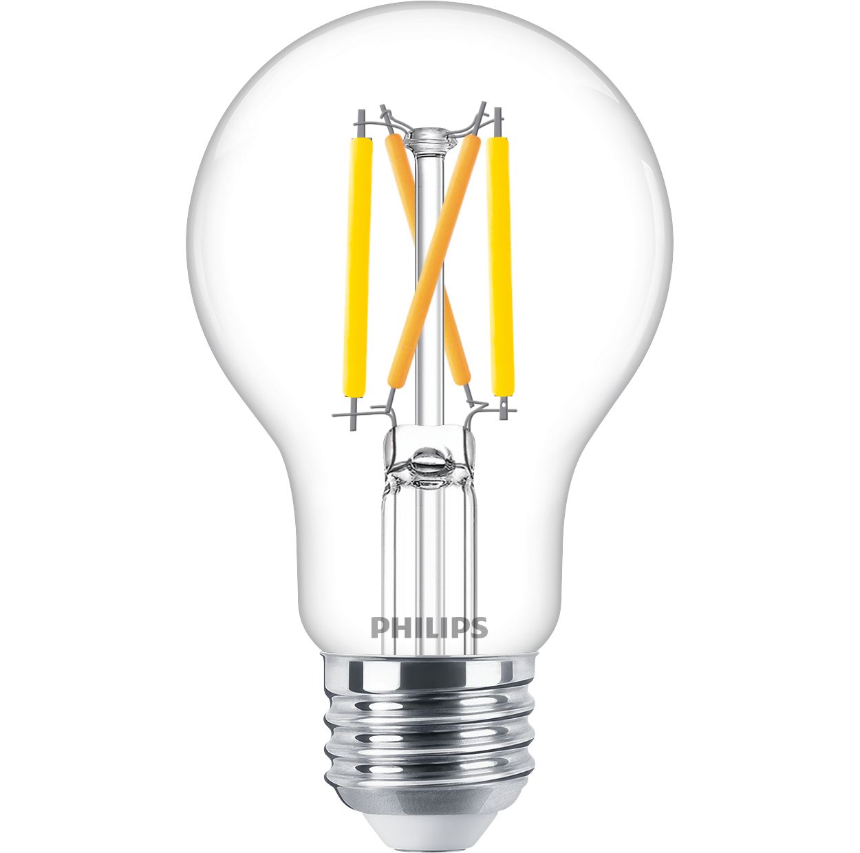 LED Filament Bulb Clear 40W A19 E26 x2 046677573454 | Philips