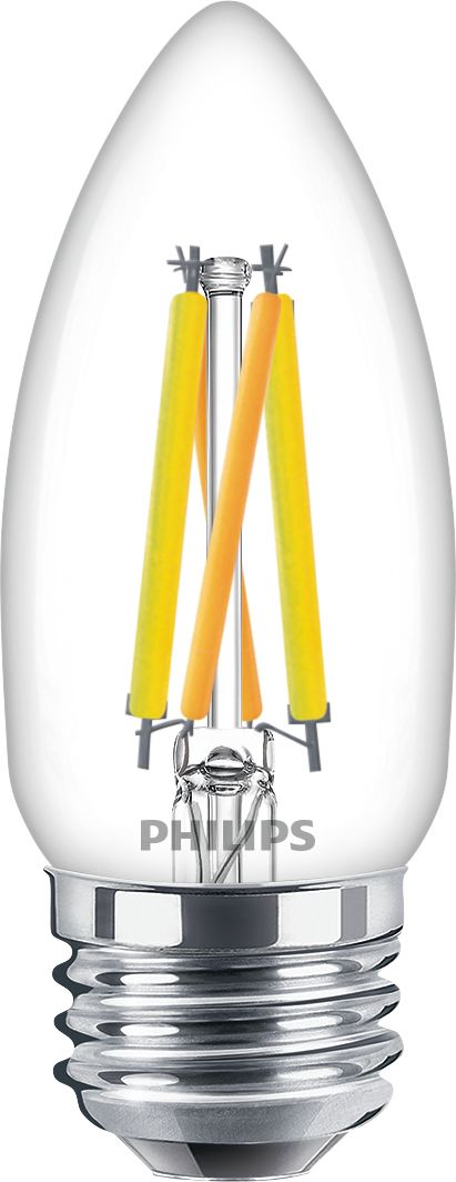 Philips LED B11, B11, Only with specific dimmers, E26 | Single Contact Medium Screw | Philips ...