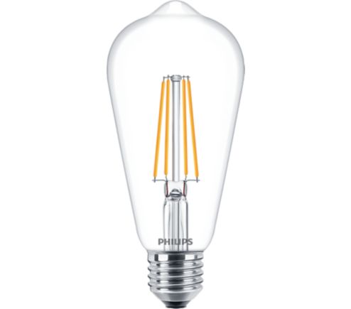 LED Filament Bulb Clear 60W ST64 E27 8718699763053 | Philips