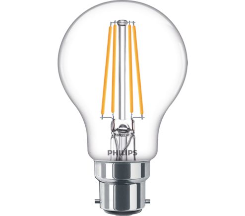 LED Filament Bulb Clear 60W A60 B22 x3 8719514450974 | Philips