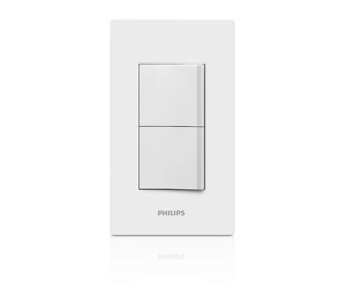 Switches & Sockets 1 Gang 1 Way Switch with Grid 8718699673703 | Philips