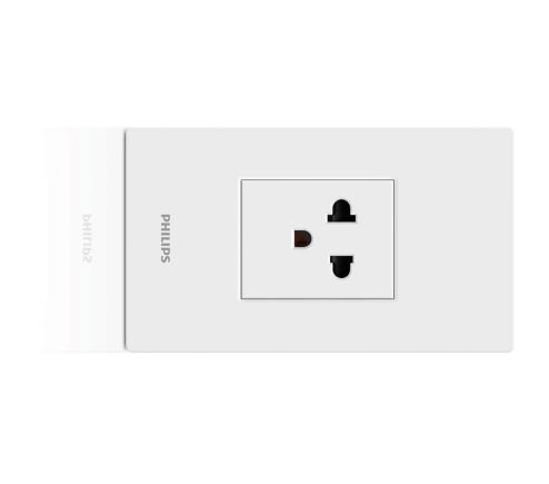 Switches & Sockets 2P+E Socket with Grid 8718699674007 | Philips