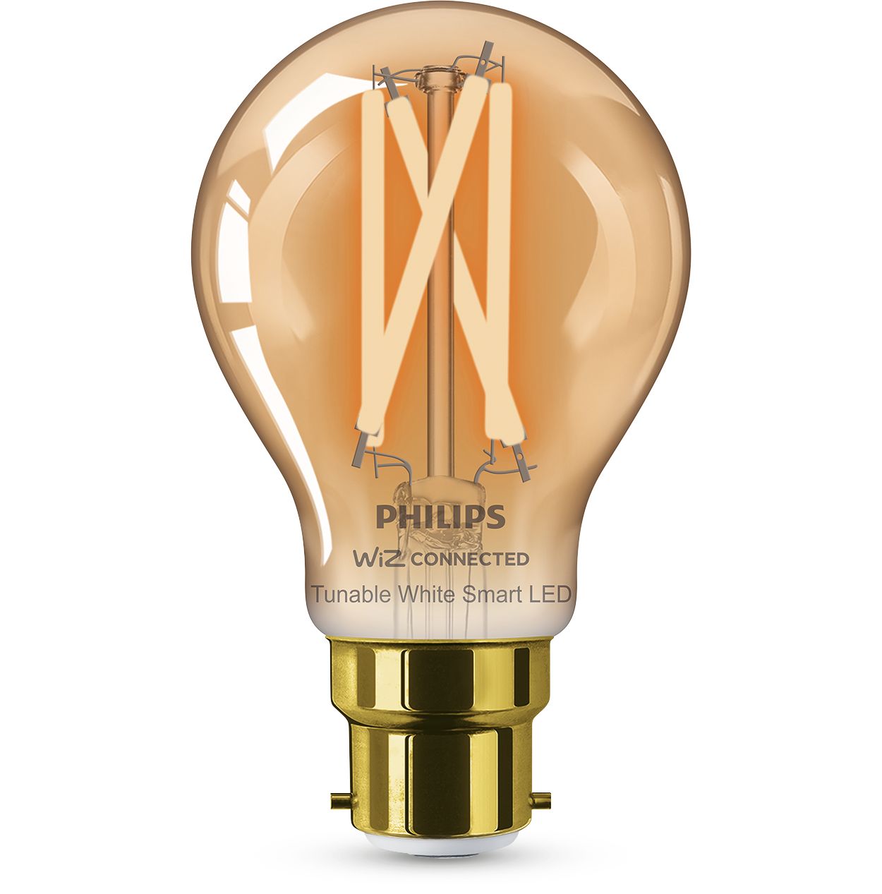 Smart LED Filament Bulb amber 7W (Eq.50W) A60 B22 8719514372047 | Philips