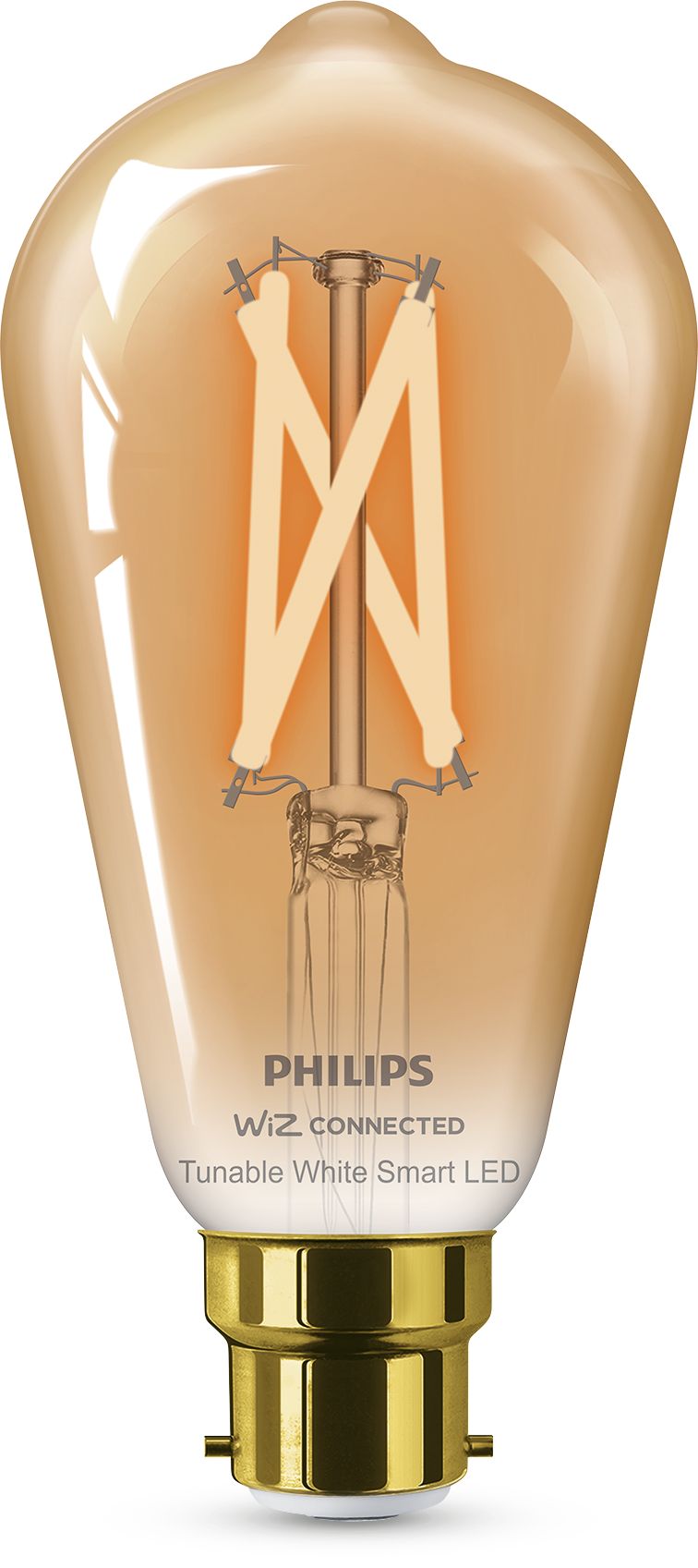 Smart LED Filament Bulb amber 7W (Eq.50W) ST64 B22 | 8719514372283 ...