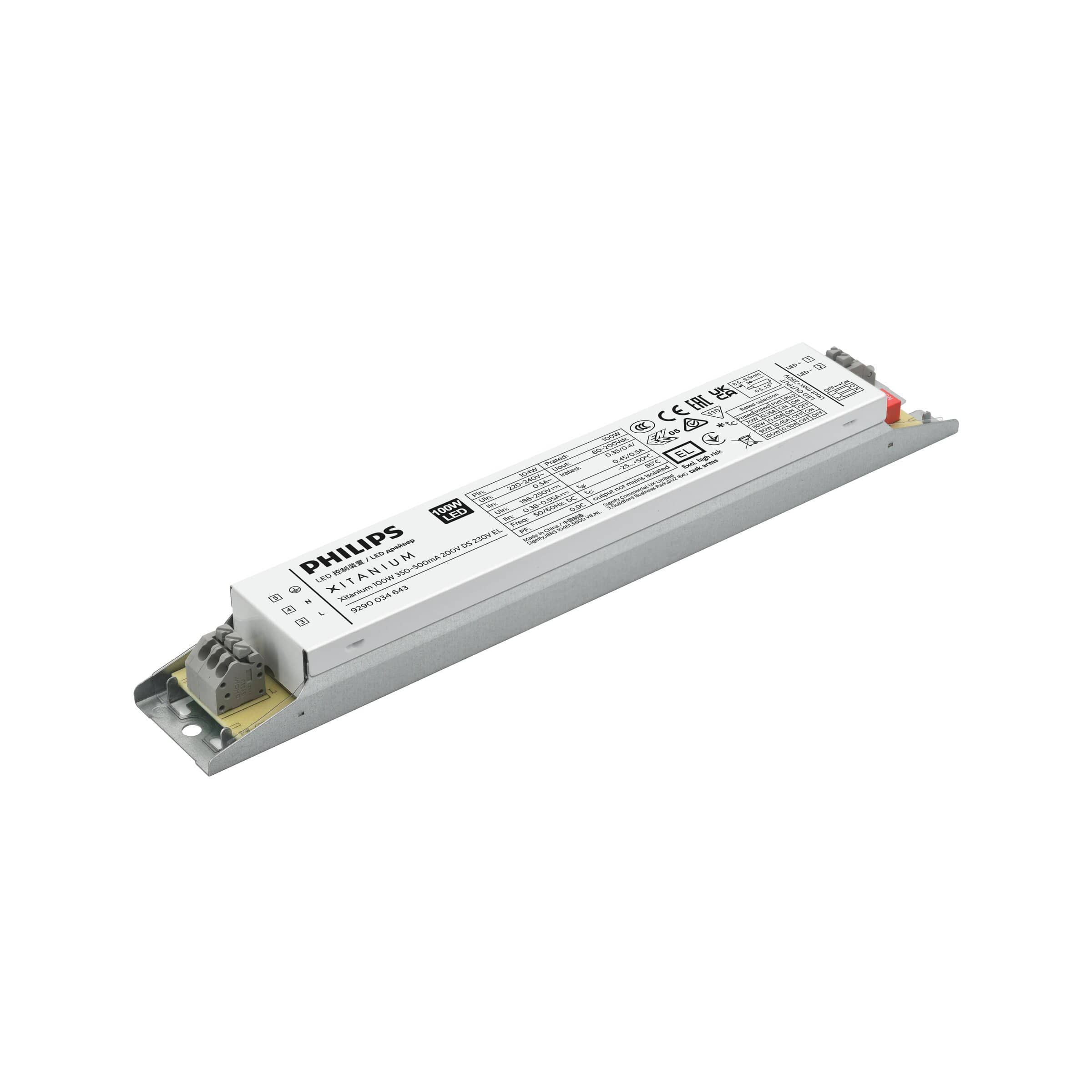 Xitanium 100W 350-500mA 200V DS 230V EL | 929003464306 | Philips lighting