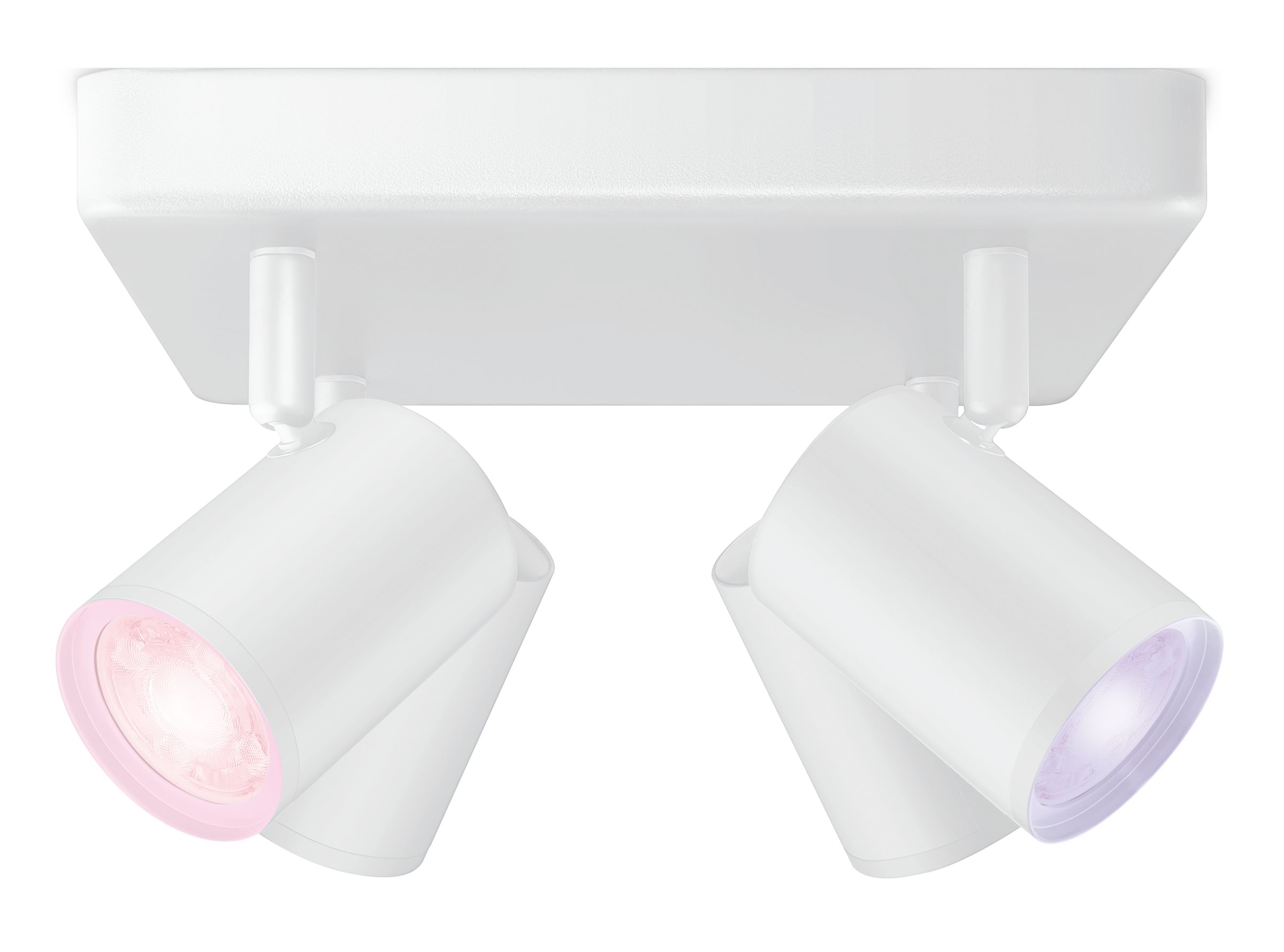 Spot 4 spots orientables IMAGEO Plaque carrée | WiZ